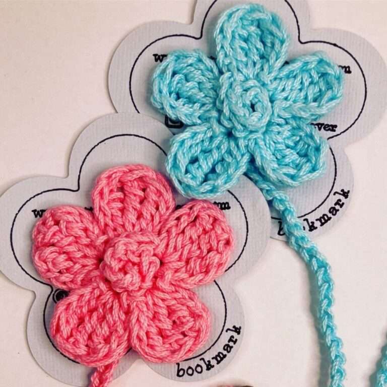 Crochet Daisy Bookmark Pattern-PDF | Cotton Crochet Forever
